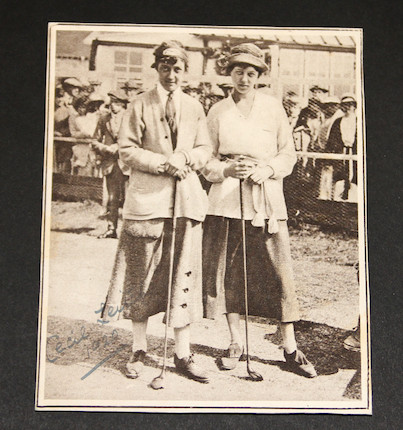 Bonhams : A vintage photograph of Cecil Leitch with Joyce Wethered ...