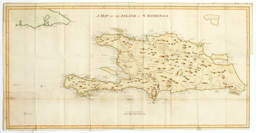 Bonhams : WEST INDIES BRYAN (EDWARDS) A New Map of the West Indies for ...