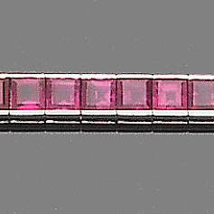 Bonhams : A ruby line bracelet