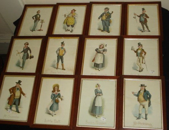 Bonhams : A set of twelve Victorian coloured lithographic prints ...