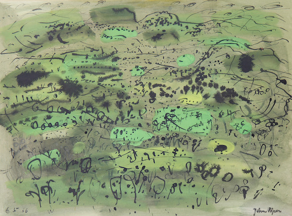 Bonhams : John Piper C.H. (British, 1903-1992) Abstract landscape