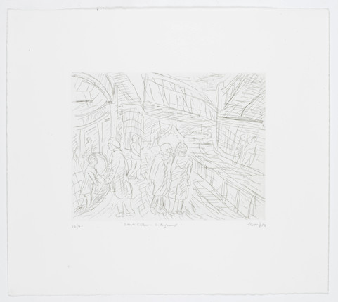 Bonhams : Leon Kossoff (British, born 1926) Outside Kilburn Underground ...