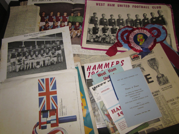 Bonhams : West Ham/England various football memorabilia