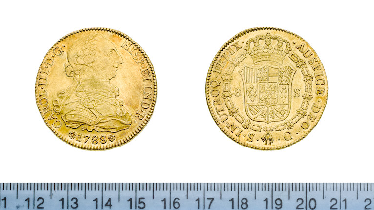 Bonhams : Spain, Charles III, 1759-88, 8 Escudos, 1788 S C, Seville, 27 ...