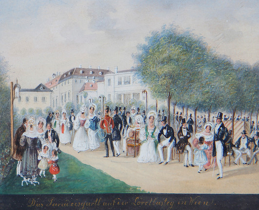 Bonhams : Balthasar Wigand (Austrian, 1771-1846) The Paradise Gardens ...