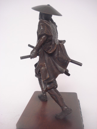 Bonhams : A Japanese bronze Tokugawa Shogun figure by Gyoko Meiji