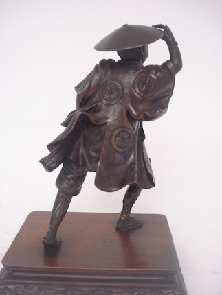 Bonhams : A Japanese bronze Tokugawa Shogun figure by Gyoko Meiji