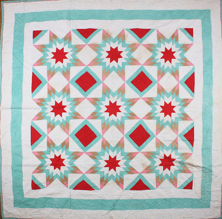 Bonhams : A late 19th century and two early 20th century patchwork quilts