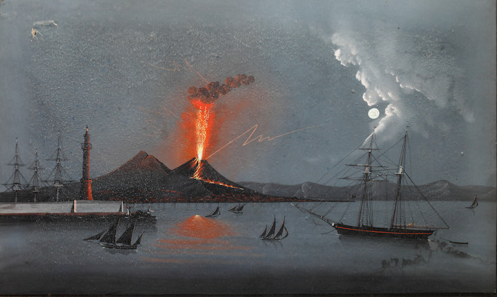 Bonhams : Neapolitan School, 19th Century The Bay of Naples with ...