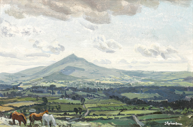 Bonhams : Stephen Bone (British, 1904-1958) Extensive rural landscape ...