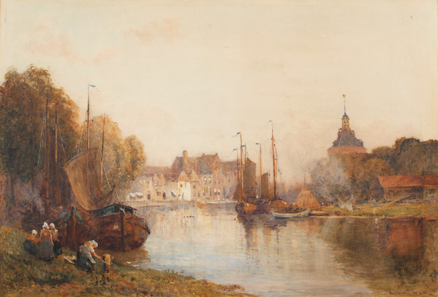 Bonhams : Robert Thorne Waite (British, 1842-1935) Enkhuizen