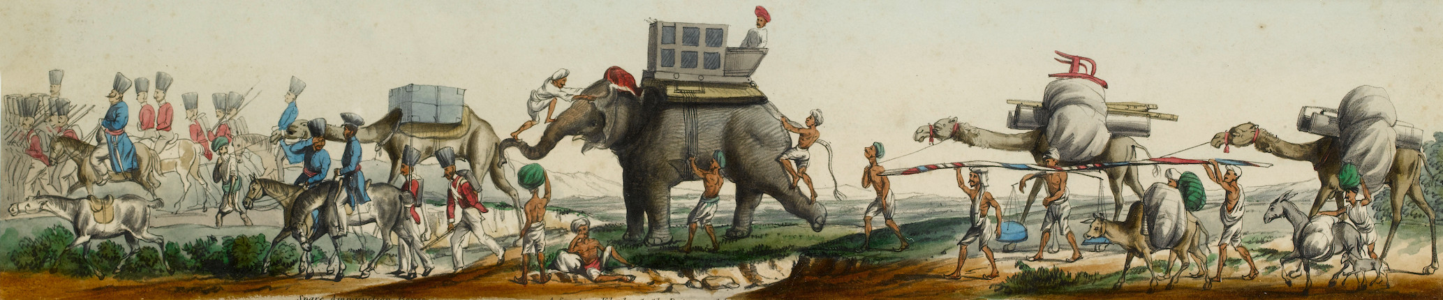 Bonhams : BENGALI ARMY - PANORAMA LUDLOW (WILLIAM ANDREW) Bengal Troops ...