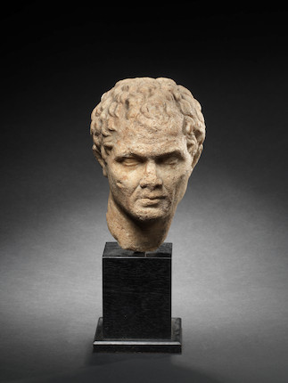 Bonhams : A Greek marble male portrait head
