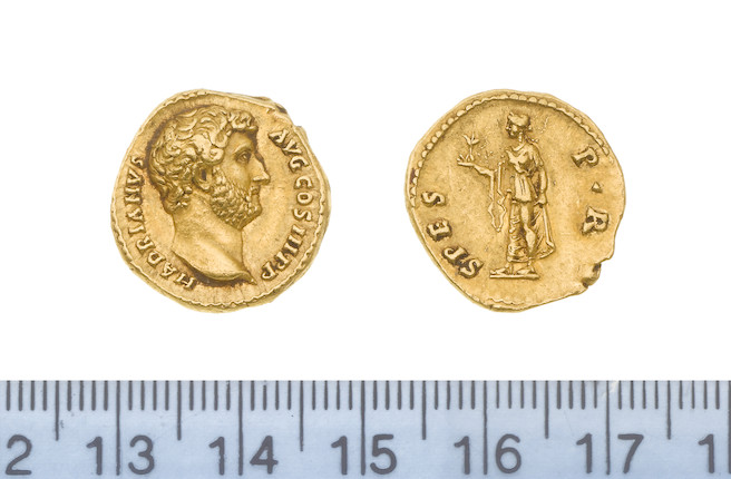 Bonhams : Hadrian, 117-138, Gold Aureus, Rome mint (AD 137), 7.2g ...