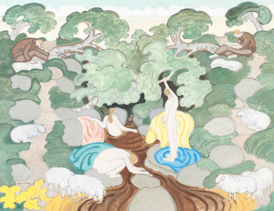 Bonhams : Jane Soeder (b.1934) Collecting Shells
