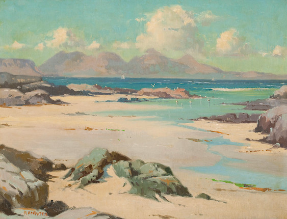 Bonhams : Richard Forsyth (British) Isle of Eigg from Arisaig
