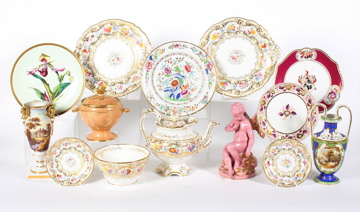 Bonhams : A group of English porcelain 19th century