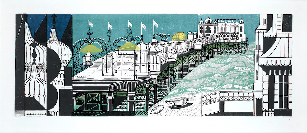 Bonhams : Edward Bawden R.A. (British, 1903-1989) Brighton Pier ...