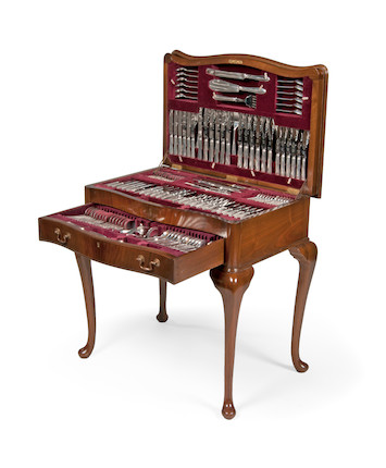 Bonhams : A canteen of modern silver cutlery by Edward Viner Sheffield 1960