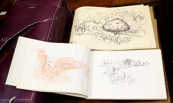 Bonhams : David Hutter (1930-1990) Sketchbooks dating from 1969 to 1989 ...