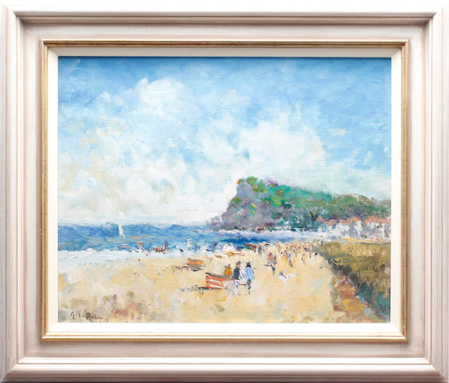 Bonhams : John Ambrose (British, 1931) Coastal scene