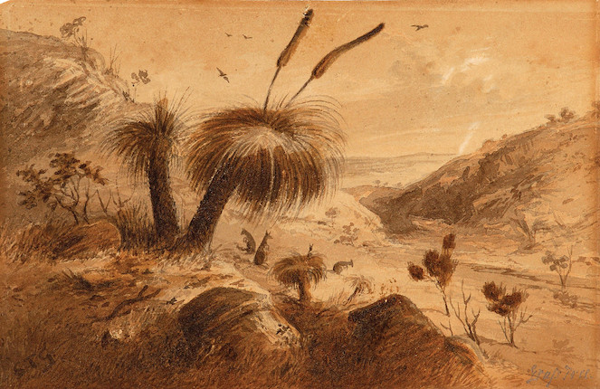 Bonhams : S.T. Gill (1818-1880) Collection of Five Watercolours c.1842