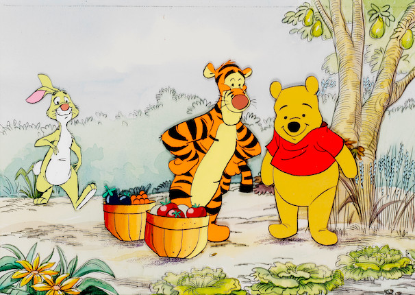 Bonhams : Winnie The Pooh An original animation celluloid, depicting ...