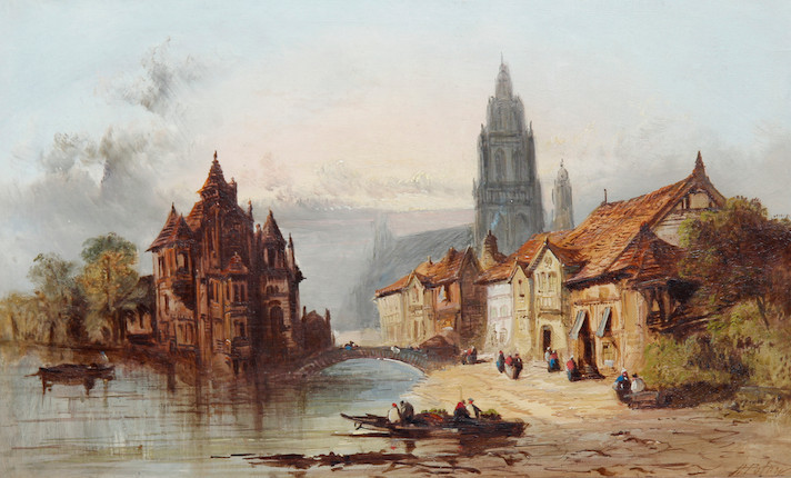 Bonhams : Henry Foley (British, 19th Century) A view of San Georgio ...