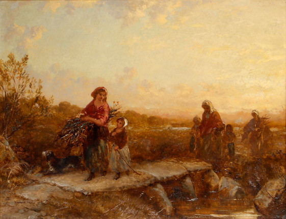 Bonhams : Edward John Cobbett (British, 1815-1899) Walking home