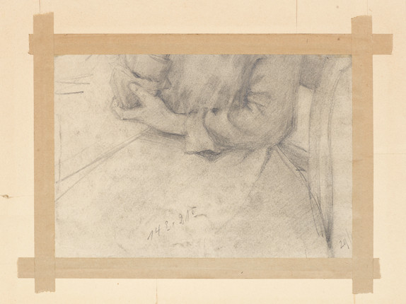 Bonhams : Max Liebermann (German, 1847-1935) Studienblatt mit Skizzen ...