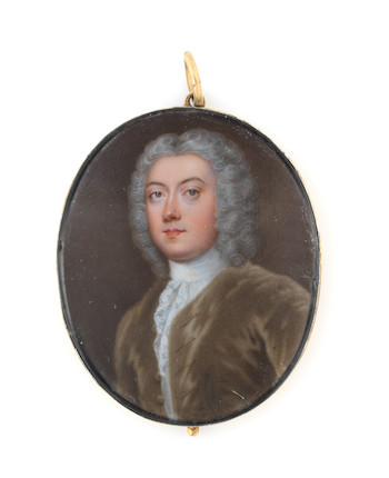 Bonhams : Christian Friedrich Zincke (German, 1683/4-1767) A Gentleman ...