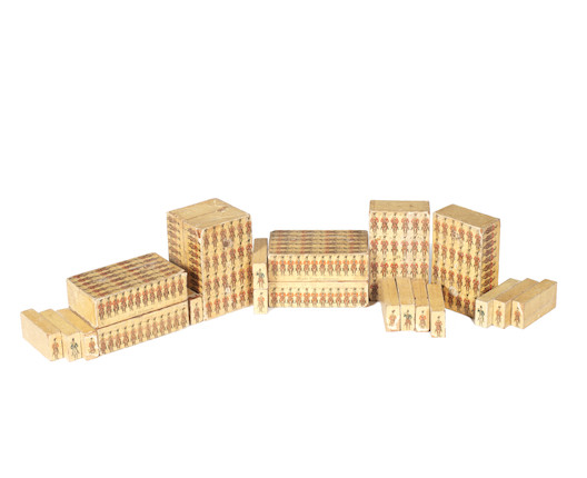 Bonhams : A military wooden block drill wargame, English, circa 1810,