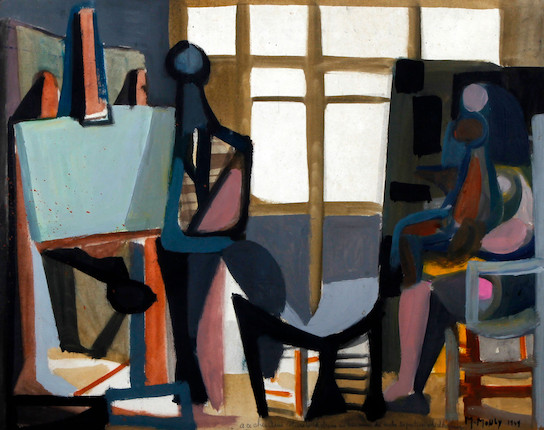 Bonhams : Marcel Mouly (French, 1918-2008) L'artiste et son modèle dans ...