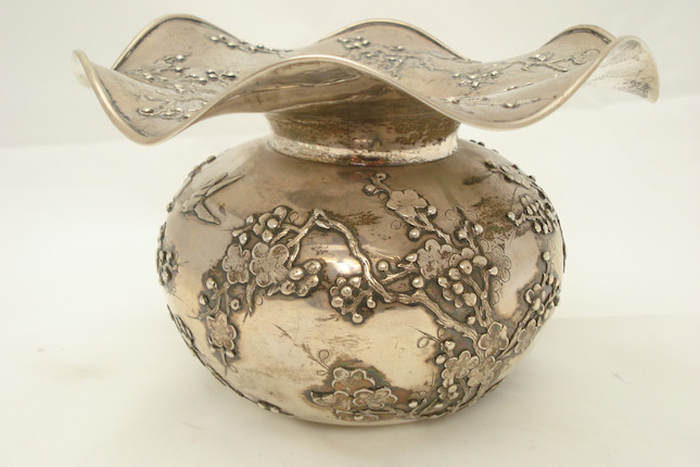 Bonhams : A white metal (Chinese silver) spittoon Late 19th/early 20th ...