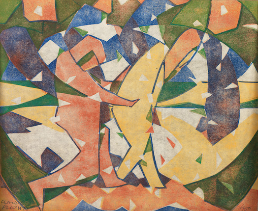 Bonhams : Claude Flight (British, 1881-1955) Autumn Linocut printed in ...