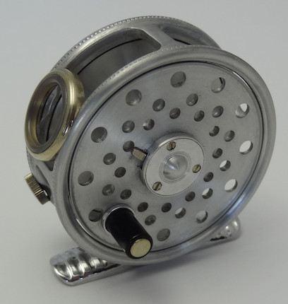 Bonhams : A Hardy The 'St George Junior' with spitfire finish fly reel