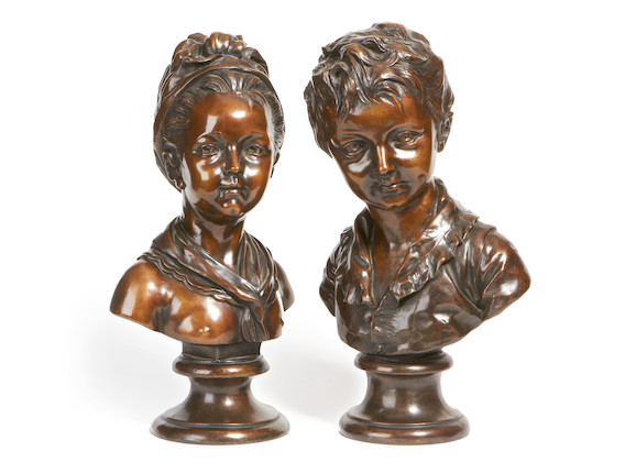 Bonhams After Jean Antoine Houdon French 1741 1828 A Pair Of Late