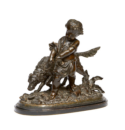 Bonhams : Auguste Joseph Peiffer, French (1832 - 1886) A bronze figural ...