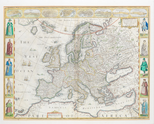 Bonhams : EUROPE SPEED (JOHN) Europ, and the Chiefe Cities Contained ...