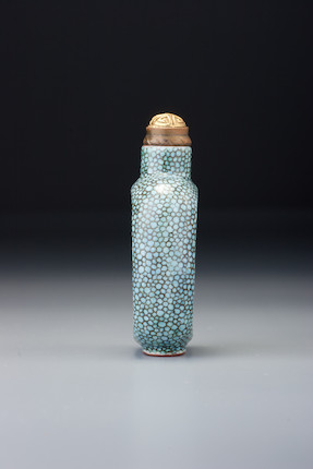 Bonhams : A 'famille-rose' enamel on stoneware 'landscape' snuff bottle ...
