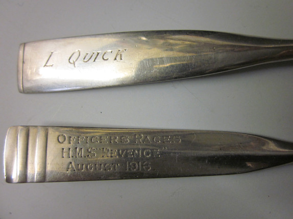 Bonhams : A silver presentation model of an oar, by Goldsmiths and ...