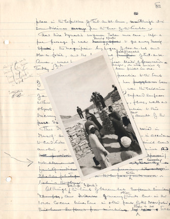 Bonhams : CARTER (HOWARD) The remaining papers of Howard Carter ...