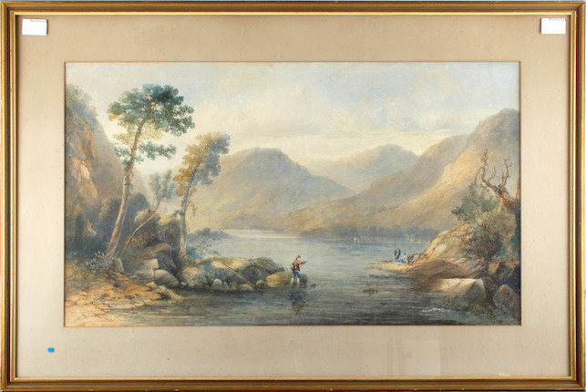 Bonhams : Sidney Edward Paget (British, 1861-1908) River landscape with ...