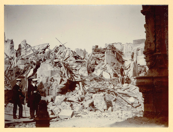 Bonhams : MESSINA EARTHQUAKE, 1908 An unusual album containing 48 ...