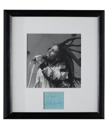 Bonhams : Bob Marley's autograph,