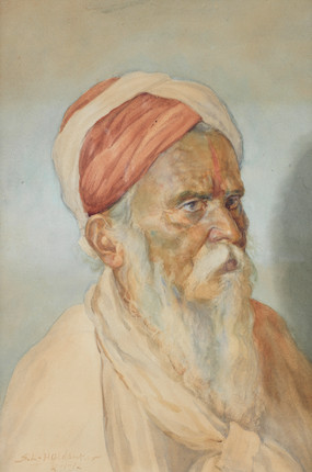 Bonhams : Sawlaram Laxman Haldankar (India, 1882-1968) An elderly ...