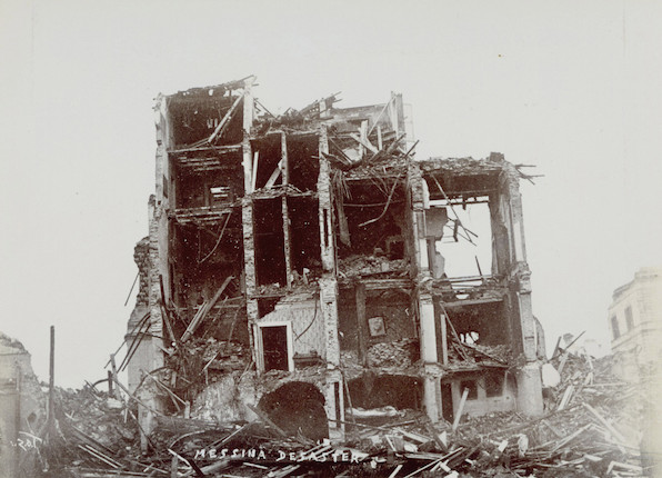 Bonhams : MESSINA EARTHQUAKE, 1908 An unusual album containing 48 ...