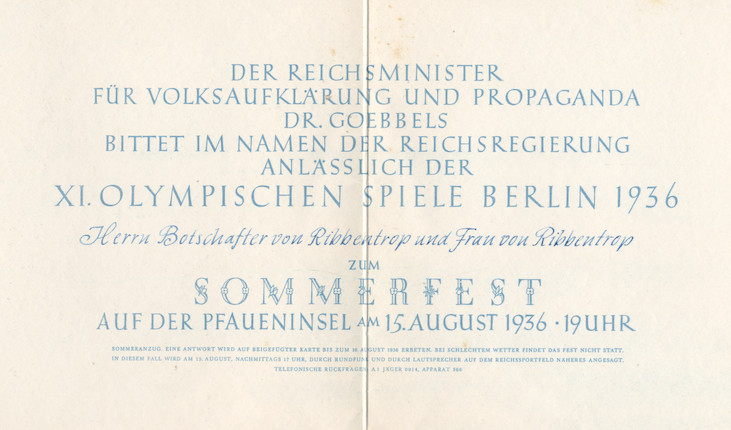 Bonhams : Paul Joseph Goebbels