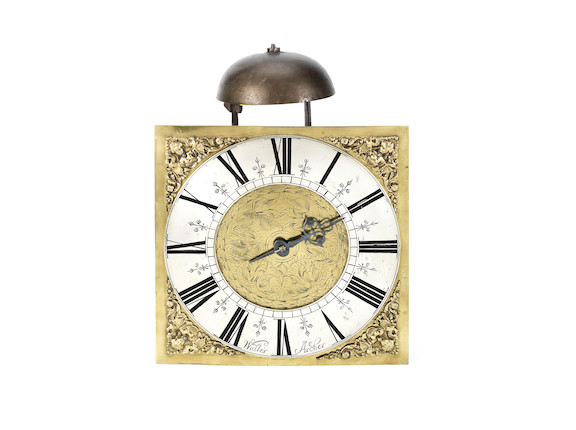 Bonhams : An early 18th century brass hook and spike wall clock Walter ...