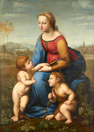 Bonhams : After Raffaello Sanzio, called Raphael, 19th Century La Belle Jardiniere